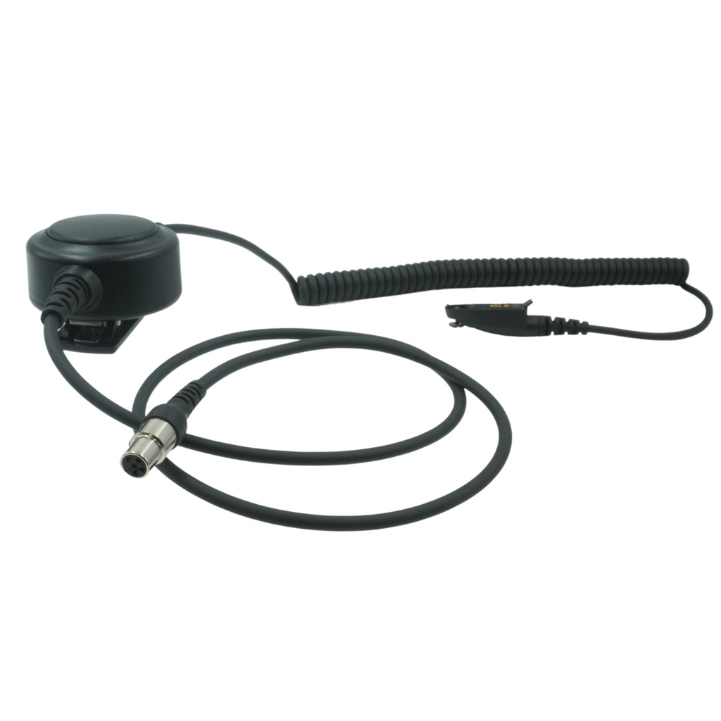 Wirox QD Inrico Universal Headset Cable With PTT | Canadian Wireless Supply